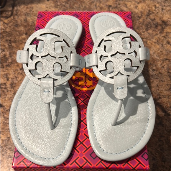 Tory Burch | Shoes | Tory Burch Light Blue Thong Sandals | Poshmark